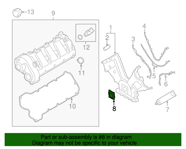 2003-2018 Porsche Front Cover Seal 948-101-910-20 | OEM Parts Online