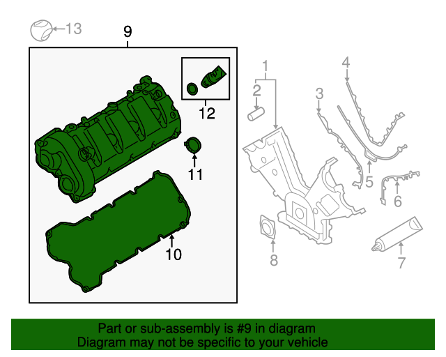 948-105-136-23 - Engine Valve Cover 2010-2018 Porsche | AutoNationParts.com