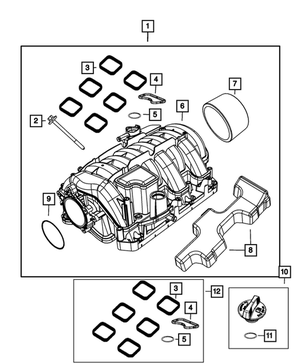 2012-2025 Mopar Intake Manifold Seal 4627590AA | Mopar eStore