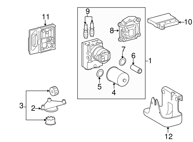 2009-2013 GM Electronic Brake Control Module Assembly 84078739 ...