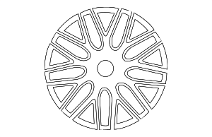 205-401-61-00-7X71 - Wheel Alloy 20x10.5 cross-spoke - Black 2017-2020 ...