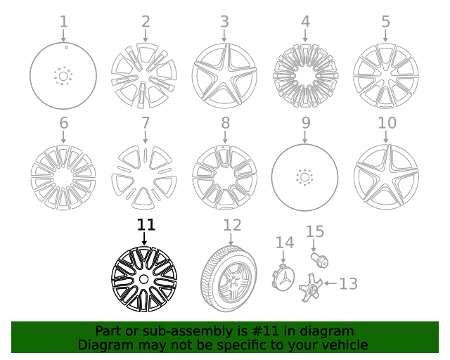 205-401-60-00-7X21 - Wheel Alloy 19x10.5 5-cross-spoke - Titanium 2017 ...