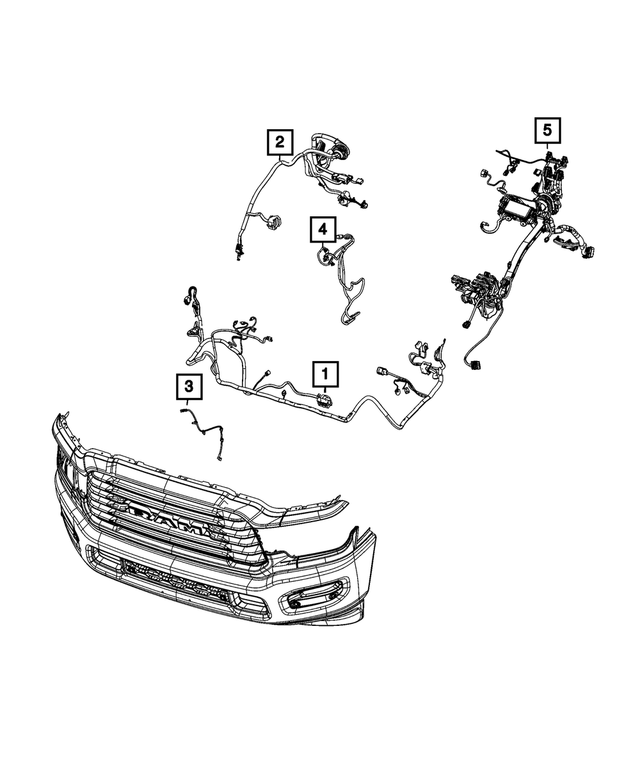 2022 Ram Dash Left Wiring 68520140AB | Mopar Estores