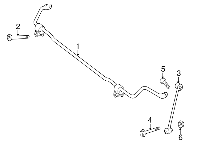 2017-2022 Mercedes-Benz GLC 43 AMG® Suspension Stabilizer Bar 213-326 ...