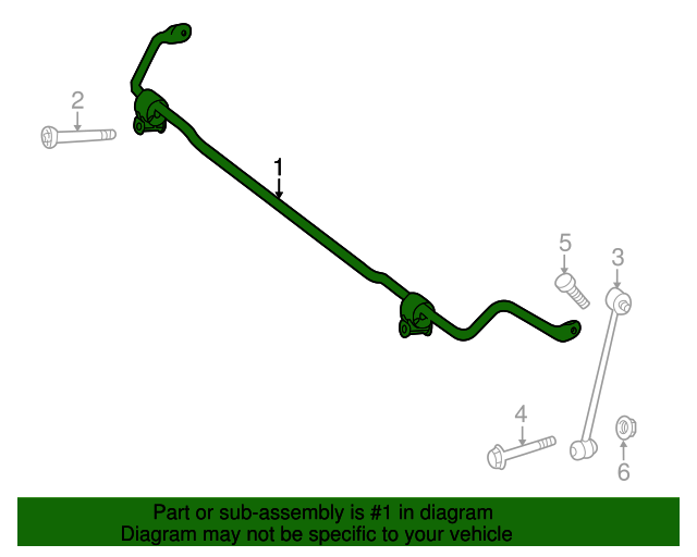 2016-2022 Mercedes-Benz Stabilizer Bar 213-326-01-65 | MB OEM Parts