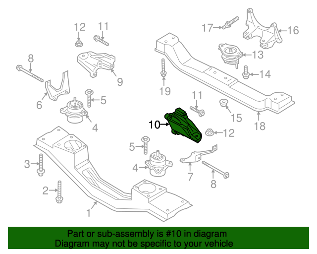 2015-2020 Ford Upper Support - Driver's Side (LH) CK4Z-6038-B ...