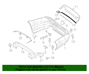 2007-2010 Mercedes-Benz Bumper Trim 216-885-00-74 | AutoNationParts.com