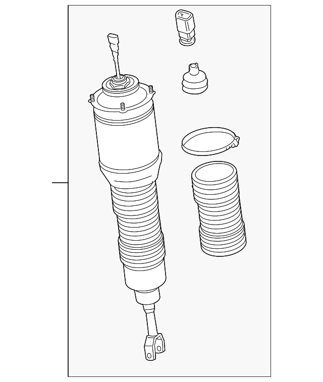 Audi OEM Shock Assembly Part# 4E0-616-040-AP | OEM Vehicle Parts