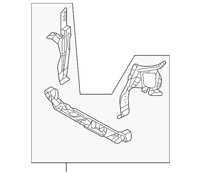64100-4D010 - Radiator Support 2006-2014 Kia Sedona | Kia.Parts Store