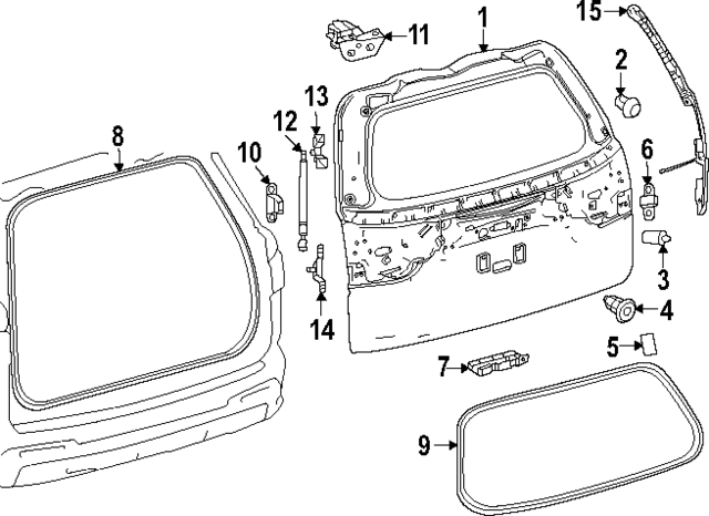 2023-2024 Toyota Sequoia Hinge 68810-0C070 | Toyota Parts Center