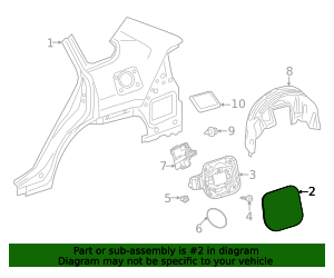 2021-2024 Toyota Venza Fuel Door 77350-48130 | Retail Performance Auto ...