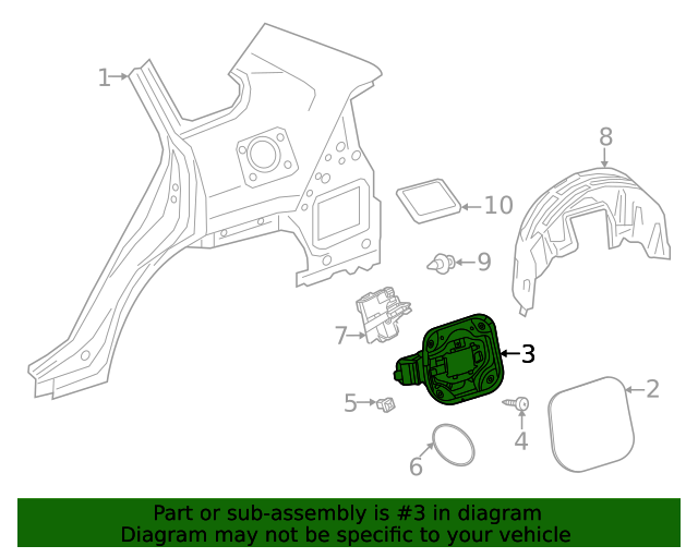 2021-2024 Toyota Venza Opener Assembly 77305-48041 | AutoNationParts.com