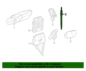 001-159-80-01 - Glow Plug 2013-2021 Mercedes-Benz | Mercedes-Benz USA Parts