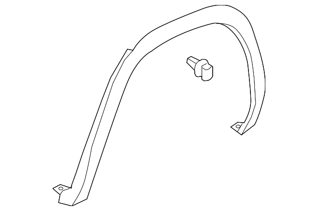 3CM-853-818-9B9 - Wheel Opening Molding 2020-2024 Volkswagen Atlas ...