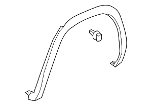 3CM-853-817-9B9 - Wheel Opening Molding - 2020 Volkswagen Atlas Cross ...