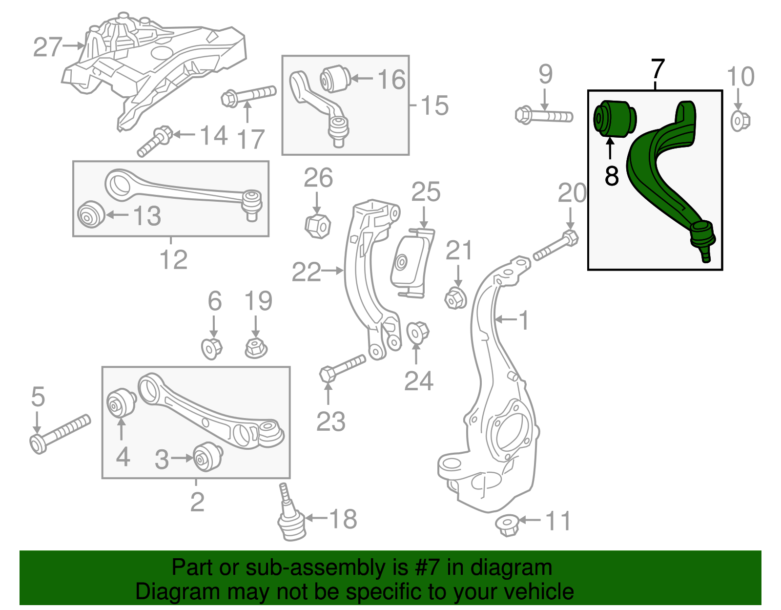 2011-2018 Audi Rear Lower Control Arm 4H0-407-693-G | OEM Parts Online