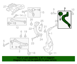 2011-2018 Audi Rear Lower Control Arm 4H0-407-693-G | Audi USA Parts