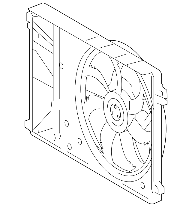 Genuine Toyota Engine Cooling Fan Assembly part# 16360-25010 for 2018 ...