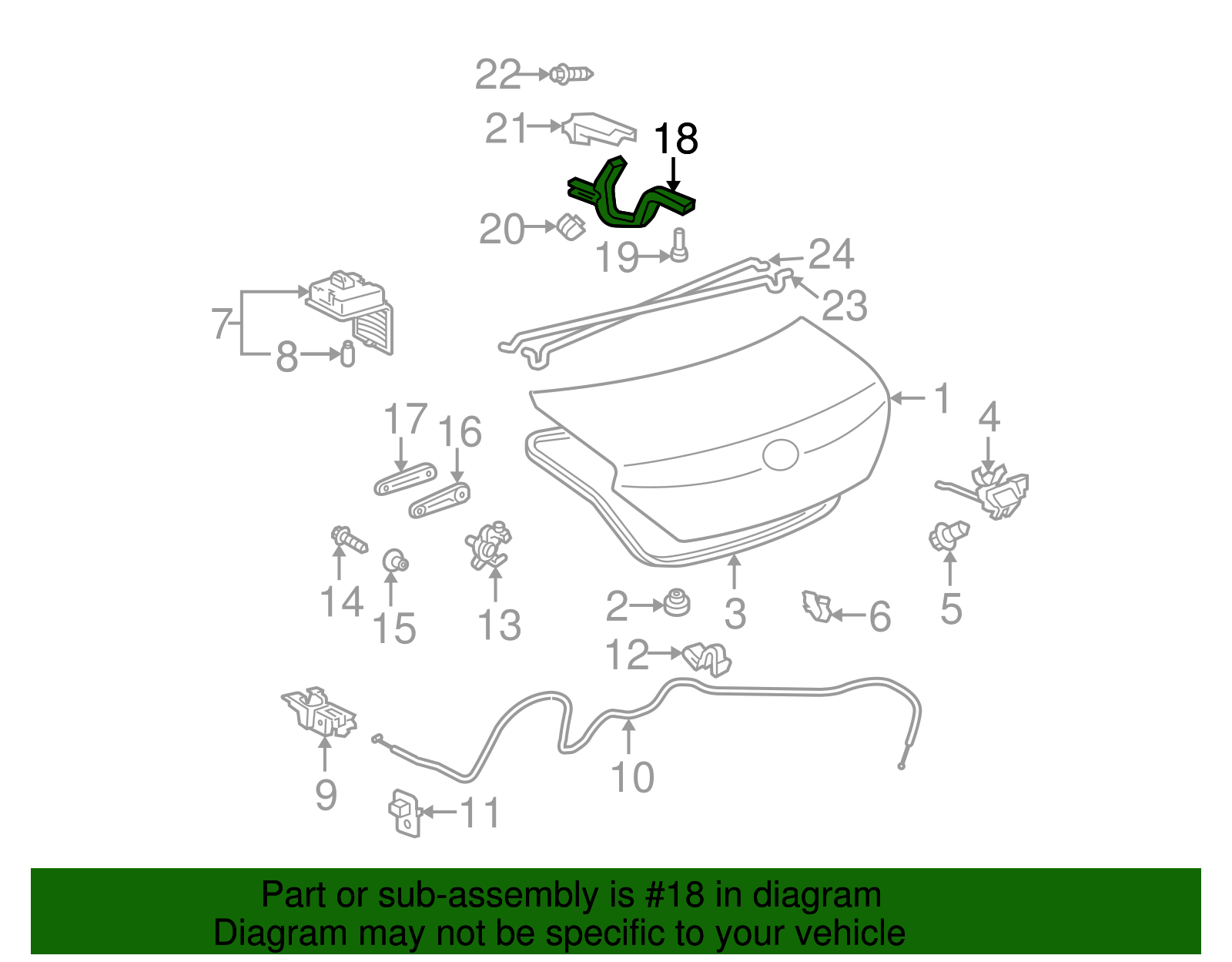 2004-2008 Toyota Solara 2004-2008 Toyota Solara - Hinge 64503-AA050 ...