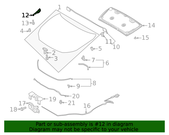 DFR5-52-420 - Hinge - 2020-2023 Mazda CX-30 | Mazda Swag