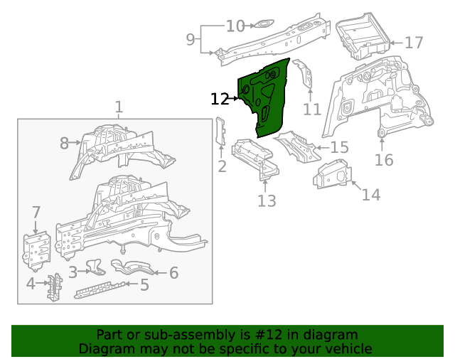 2015-2021 Mercedes-Benz Longitudinal Member 213-620-97-00 | Mercedes ...