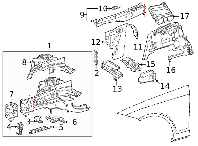 2015-2021 Mercedes-Benz Longitudinal Member 213-620-97-00 | Mercedes ...