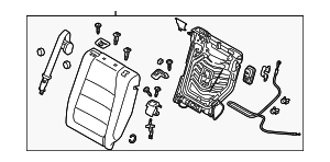 KA0H-88-27Y-34 - Seat Back Assembly 2016 Mazda CX-5 | Florida Mazda Parts