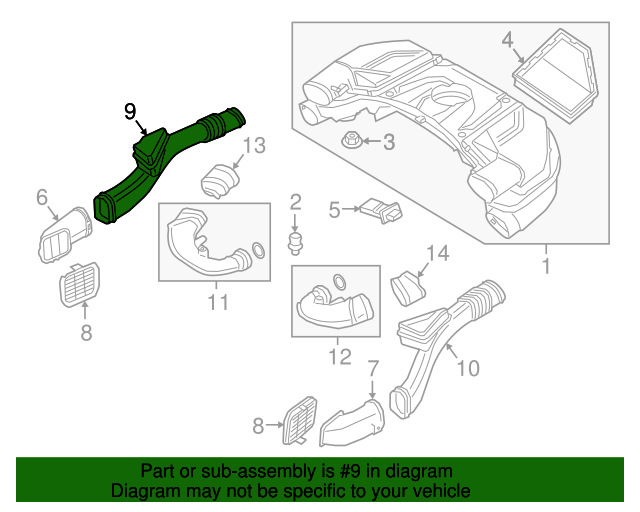 13718613149 - 2016-2019 BMW Resonator (13-71-8-613-149) | BMW of South ...