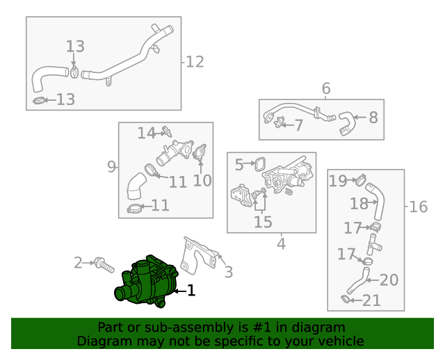 12724523 - Water Pump Module 2019-2024 Cadillac | AutoNation Parts