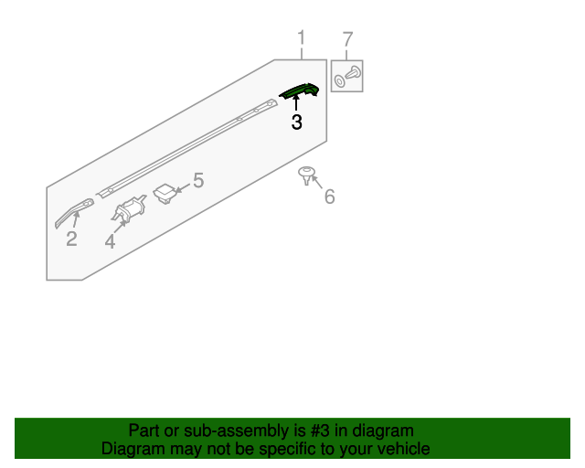 2010-2013 Kia Soul End Cap Molding 87234-2K000 | QuirkParts