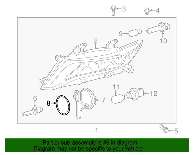 90075-23002 - Module O-Ring - 2011-2015 Toyota | OEM Genuine Toyota Parts