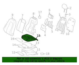 Cover, Driver Seat Cushion 177-910-96-00-8U01 | Mercedes-Benz Parts