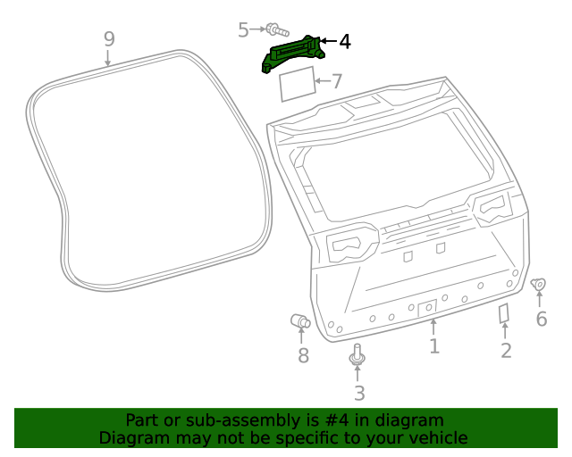2019-2021 Toyota Weight 67372-0R040 | OEM Parts Online