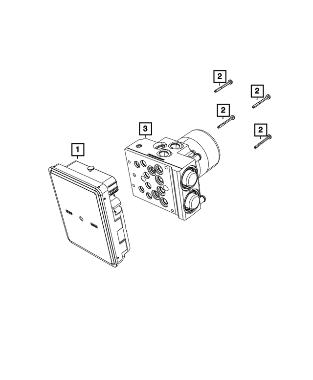 2024 Ram Anti-Lock Brake System Hydraulic Control Unit 68646159AA ...