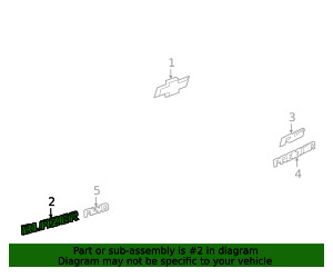 84188524 - Liftgate Vehicle Name Plate 2019-2023 Chevrolet Blazer ...