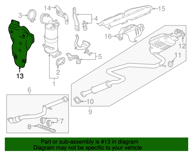 2016-2023 Chevrolet Malibu Turbocharger Heat Shield 12660128 | Auto ...