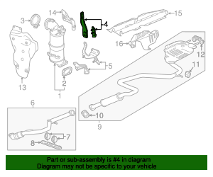 2017-2022 GM Catalytic Converter Brace Bracket 12665797 | GMPartsDirect.com