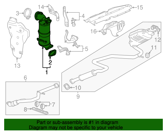 25203845 - Catalytic Converter 2016-2021 GM | GM Wholesale Direct