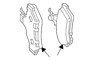 2008-2017 GM Rear Disc Brake Pad Set with Clips and Bolts 92265457 GM ...