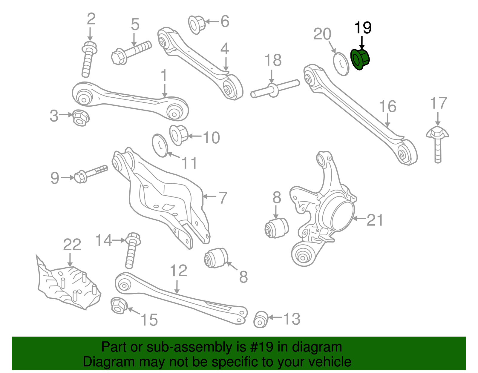 33326760668 - 1995-2025 BMW Lock Nut (33-32-6-760-668) | BMW of South ...