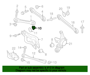Genuine BMW 33-30-6-760-349 | Lower Control Arm Nut | FREE Shipping on ...