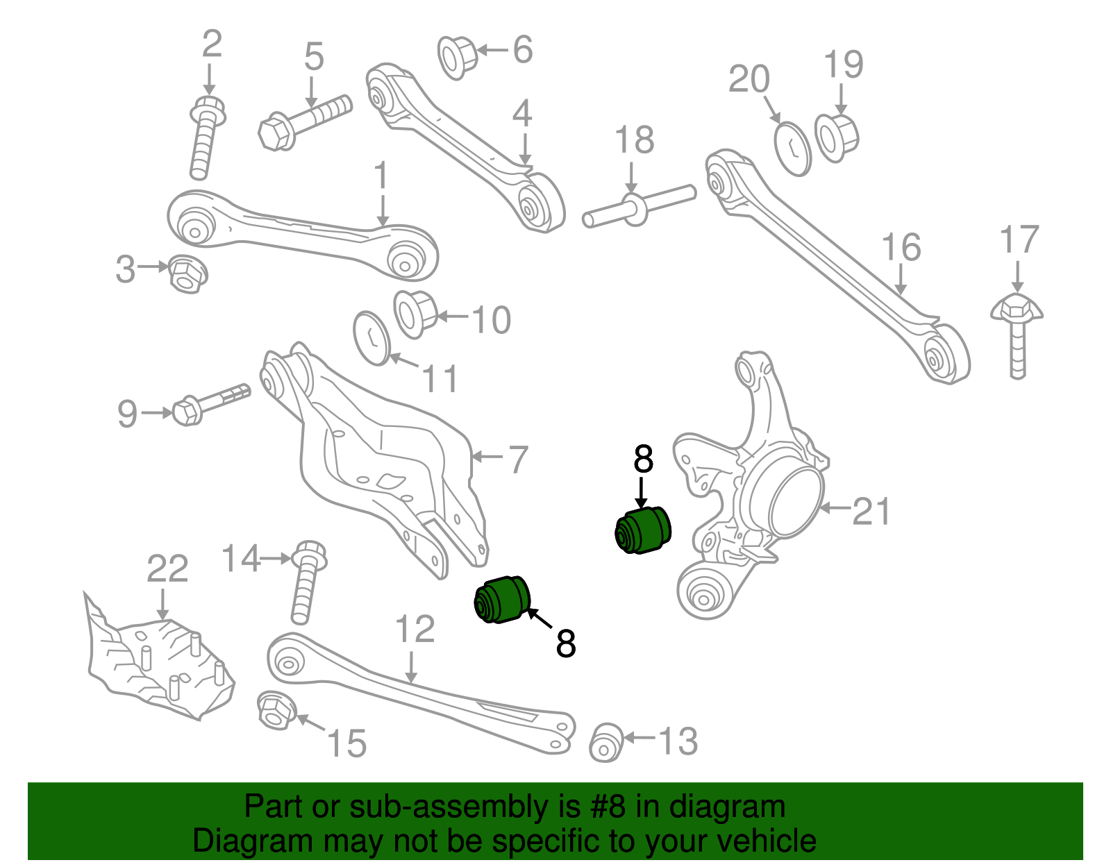 33326792553 - 2006-2024 BMW Lower Control Arm Bushing (33-32-6-792-553 ...