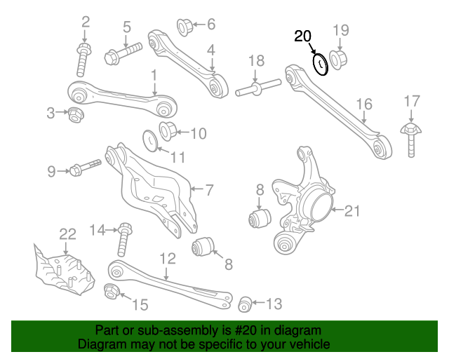 Genuine BMW 33-30-6-786-186 | Track Bar Washer | FREE Shipping on Most ...