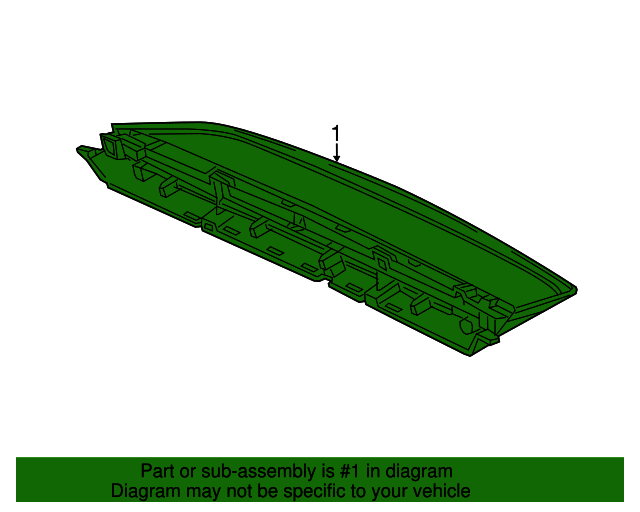 222-906-00-45 - Center High Mount Stop Light 2014-2015 Mercedes-Benz ...
