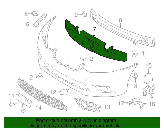 2016-2019 Nissan Sentra Absorber 62090-3YU0A | TascaParts.com