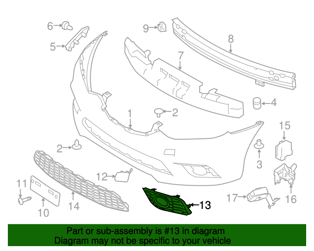 62256-4AF0A - Finish Molding - 2016-2019 Nissan Sentra | Nissan OEM ...