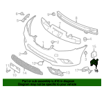 2016-2019 Nissan Sentra Radar Distance Sensor Mount Bracket 28452-4AF0A ...