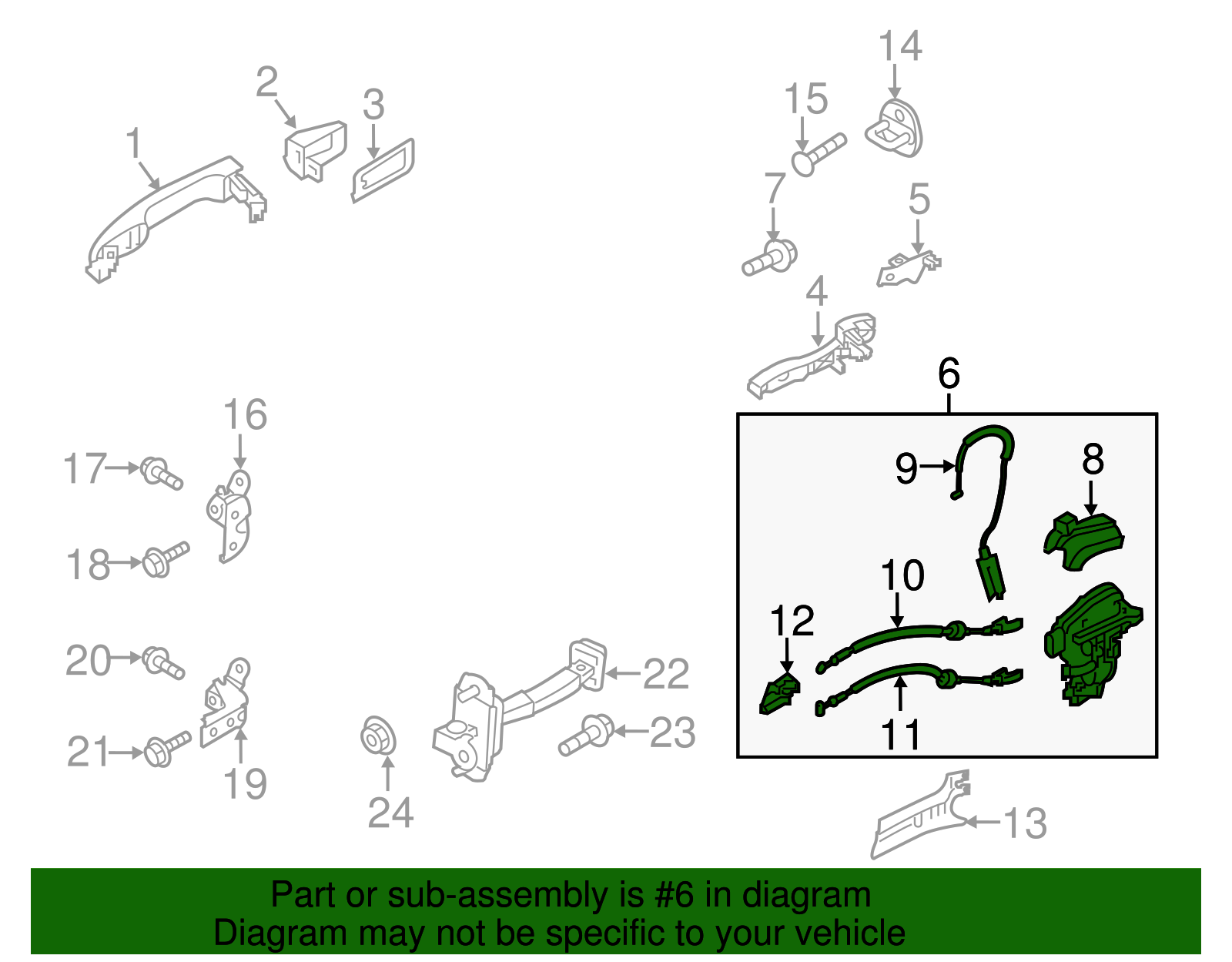 81420-B2000 - Latch Assembly 2014-2019 Kia | Kia.Parts Store