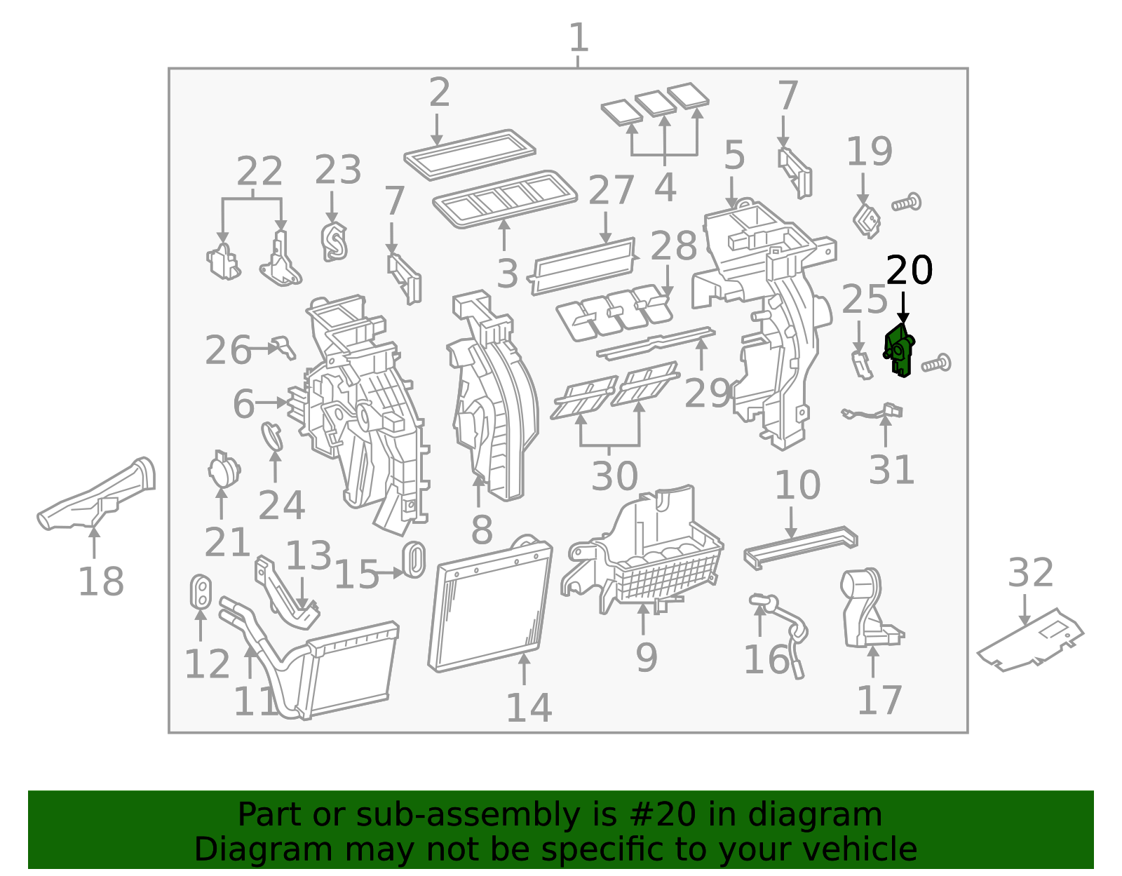 2020-2024 Kia Telluride Actuator - Passenger Side (RH) 97159-S9000 ...