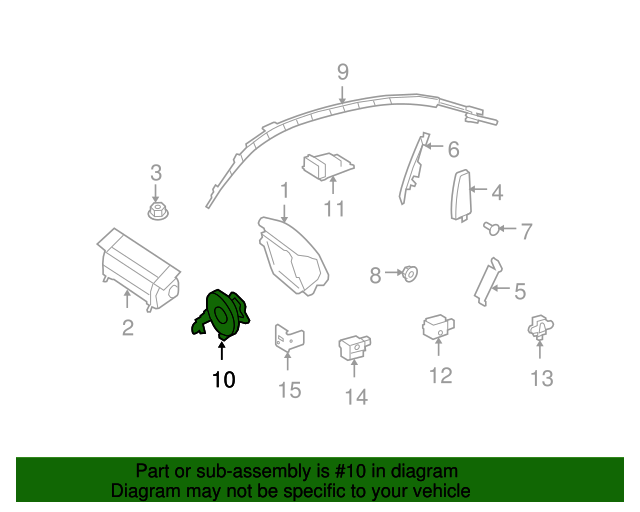 171-464-10-18 - Clock Spring 2003-2014 Mercedes-Benz | Mercedes-Benz ...